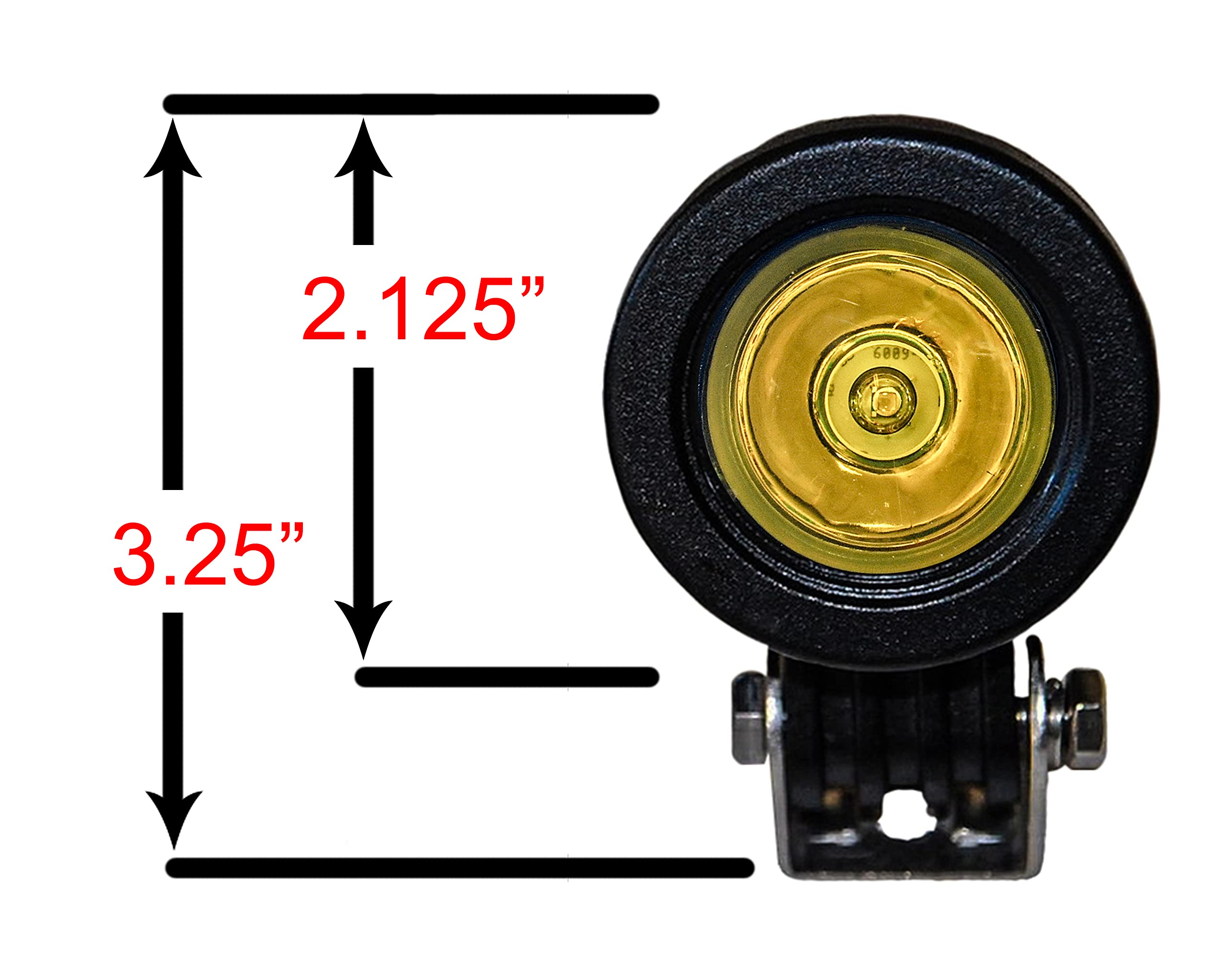 OZ-USA Amber LED Mini Trail Lights Spot Motorcycle Offroad Dual Sport Enduro Fog