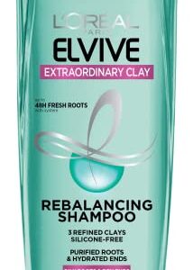 L'Oreal Paris Elvive Extraordinary Clay Rebalancing Shampoo, 12.6 fl; oz; (Packaging May Vary)