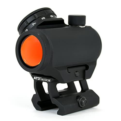 AT3 Tactical RD-50 PRO Red Dot Sight with 1" Riser - for Lower 1/3 Cowitness with Iron Sights - 2 MOA Compact Red Dot Scope