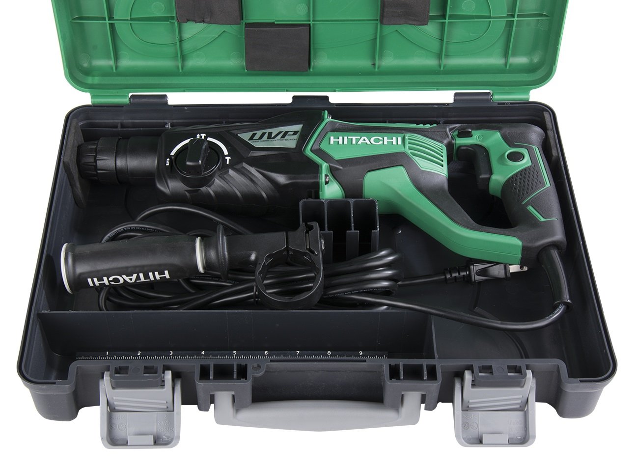 Hitachi DH28PFY 1-1/8 Inch SDS Plus Low Vibration Rotary Hammer, 3-Mode, VSR