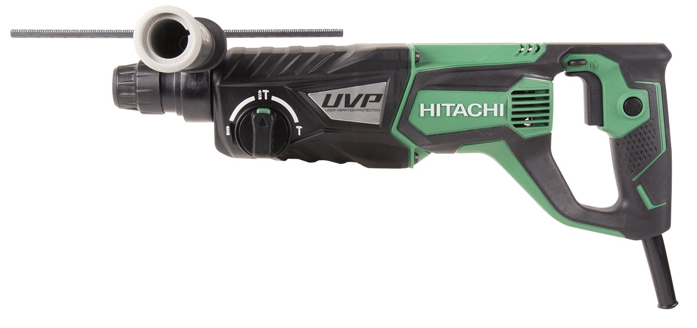 Hitachi DH28PFY 1-1/8 Inch SDS Plus Low Vibration Rotary Hammer, 3-Mode, VSR