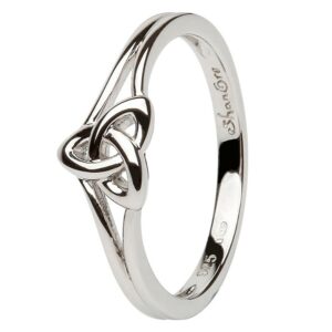 uctuk women's celtic trinity knot ring ls-sl99 - made in ireland (5.5)