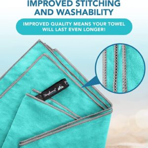 Youphoria Microfiber Travel Towel Fast Drying Lightweight - Quick Dry Towel for Camping, Beach, Backpacking, Hiking, & Sport