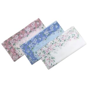 RDS HANKYTEX Ladies Printing Floral Handkerchiefs (6)