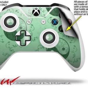 WraptorSkinz Decal Vinyl Skin Wrap compatible with XBOX One S / X Controller - Feminine Yin Yang Green (CONTROLLER NOT INCLUDED)