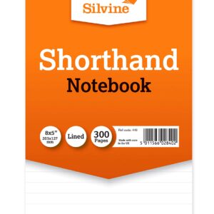 Silvine Reporter's Spiral Shorthand Notebook of 300 Pages (Pack of 5)