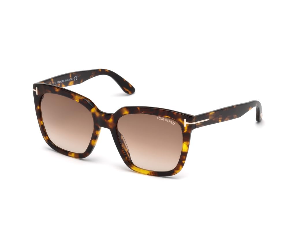 Tom Ford Sunglasses FT0502 SUNGLASS PANT AMARRA, Brown (Avana Scura/Marrone Grad), 55