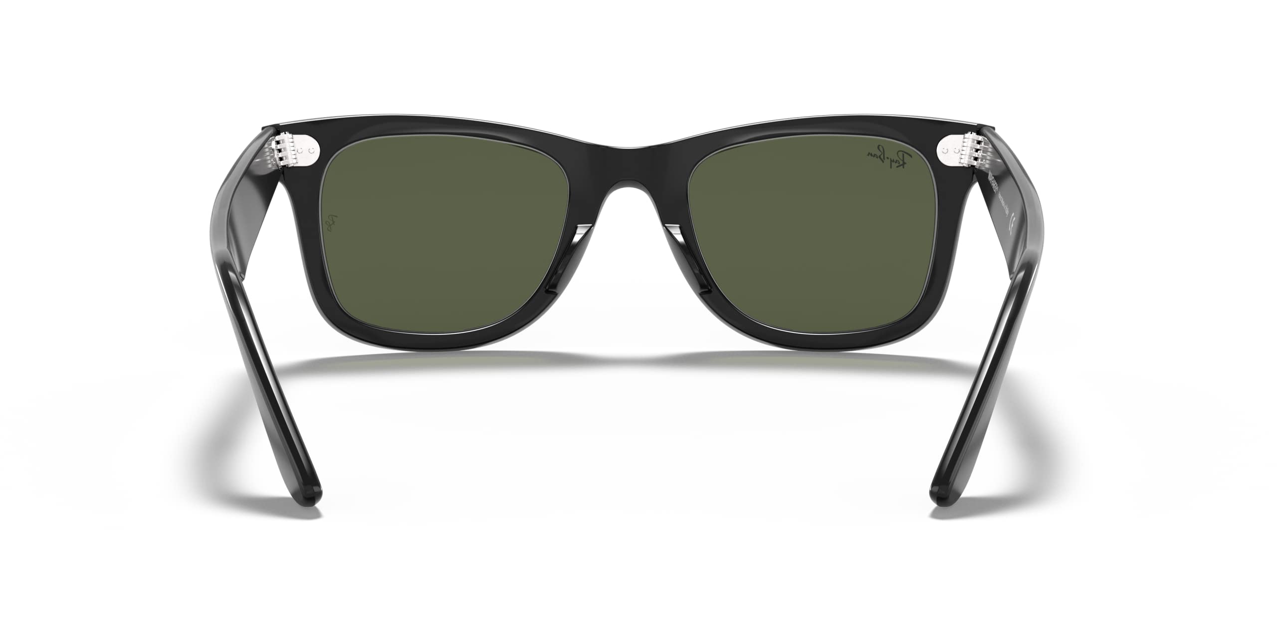 Ray-Ban RB2140 WAYFARER 901 54M Black/Crystal Green Square Sunglasses For Men For Women + BUNDLE with Designer iWear Eyewear Kit