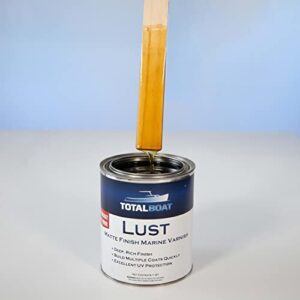 TotalBoat-496608 Lust Marine Varnish, High Gloss and Matte Finish for Wood, Boats, Outdoor Furniture (Matte, Gallon)