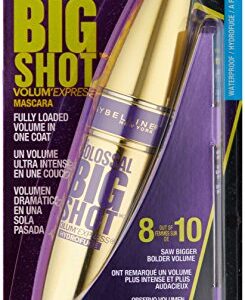 Maybelline New York Volum' Express The Colossal Big Shot Waterproof Mascara, Very Black, 0.32 fl. oz., 1 Count (Pack of 1), (I0097470)