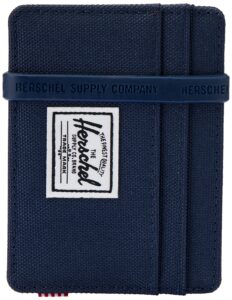 herschel mens charlie rfid card case wallet, navy, one size us