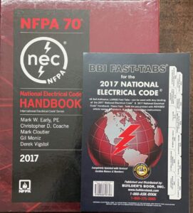 nfpa 70: national electrical code (nec) handbook and index tabs, 2017 edition by nfpa, set