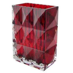 baccarat louxor vase - red