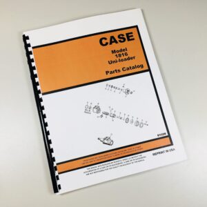 j i case 1816 uni-loader skid steer parts catalog manual book tecumesh engine