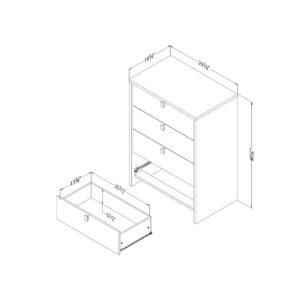 South Shore Cookie 4-Drawer Chest, Soft Gray & Pure White