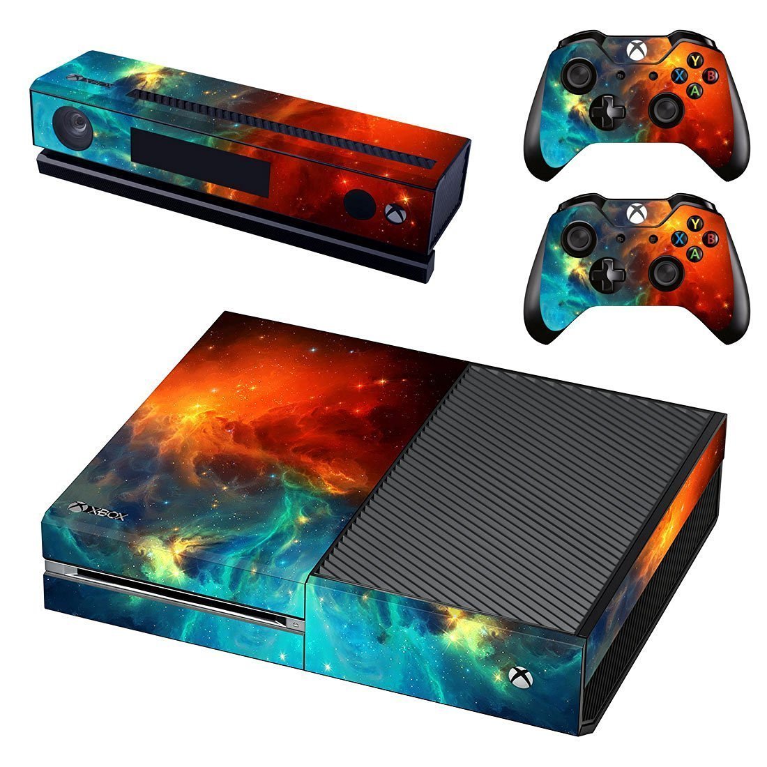 UUShop Protective Vinyl Skin Decal Cover for Microsoft Xbox One Cosmic Nebular(NOT for One S or X)