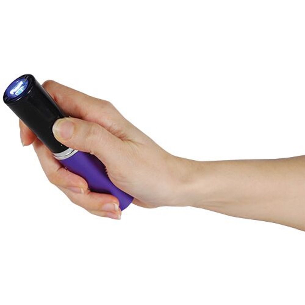 Safety Technology Lipstick 3 Million Volt Stun Gun with Flashlight - Purple