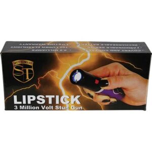 Safety Technology Lipstick 3 Million Volt Stun Gun with Flashlight - Purple