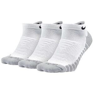 nike everyday max cushioned no-show training socks (3 pack)