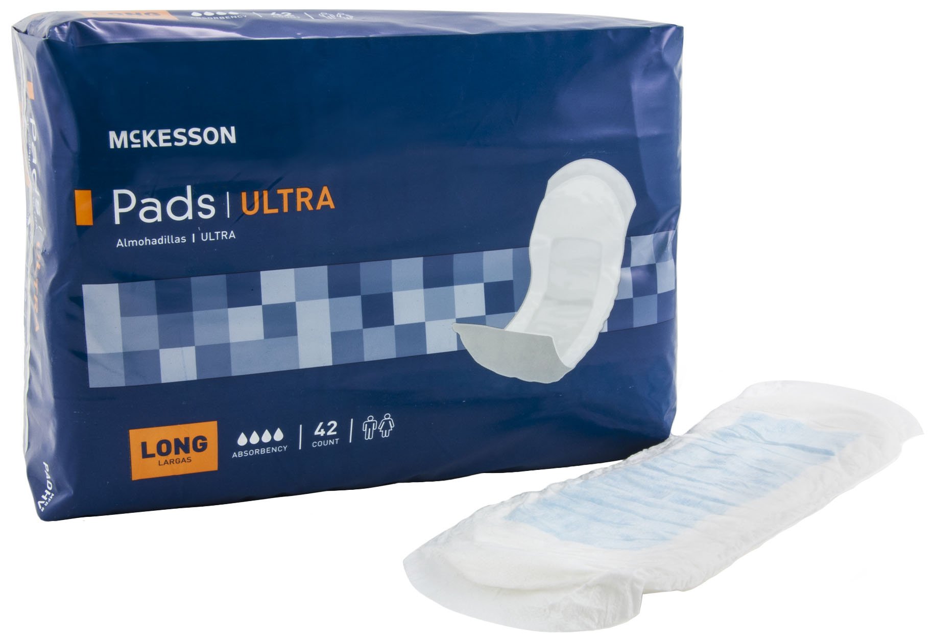 McKesson PADHV Bladder Control Pad, Ultra, 8.5" Size, White