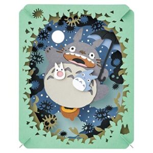 ensky - my neighbor totoro - illuminated by the moon, paper theater craft (pt-048)