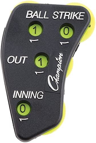 Champion Sports 4 Wheel Optic Yellow Call Order Umpire Indicator - PI4 (3-Pack)