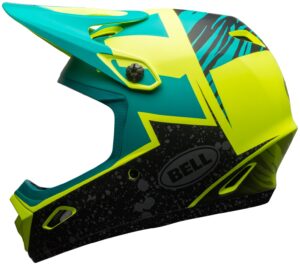 bell transfer-9 cycling helmet - matte retina sear/emerald revolution medium