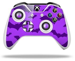 wraptorskinz decal vinyl skin wrap compatible with xbox one s / x controller - deathrock bats purple (controller not included)