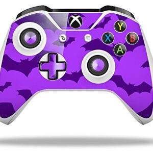 WraptorSkinz Decal Vinyl Skin Wrap compatible with XBOX One S / X Controller - Deathrock Bats Purple (CONTROLLER NOT INCLUDED)