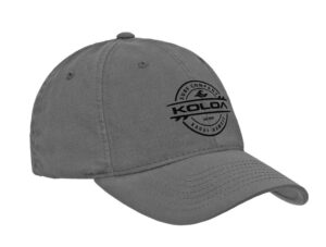 koloa surf thruster logo classic cotton dad hat-grey/black