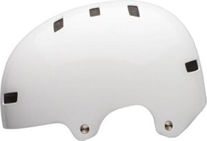 bell block youth street/skate bike helmet - gloss white (2018), x-small (49-53 cm)