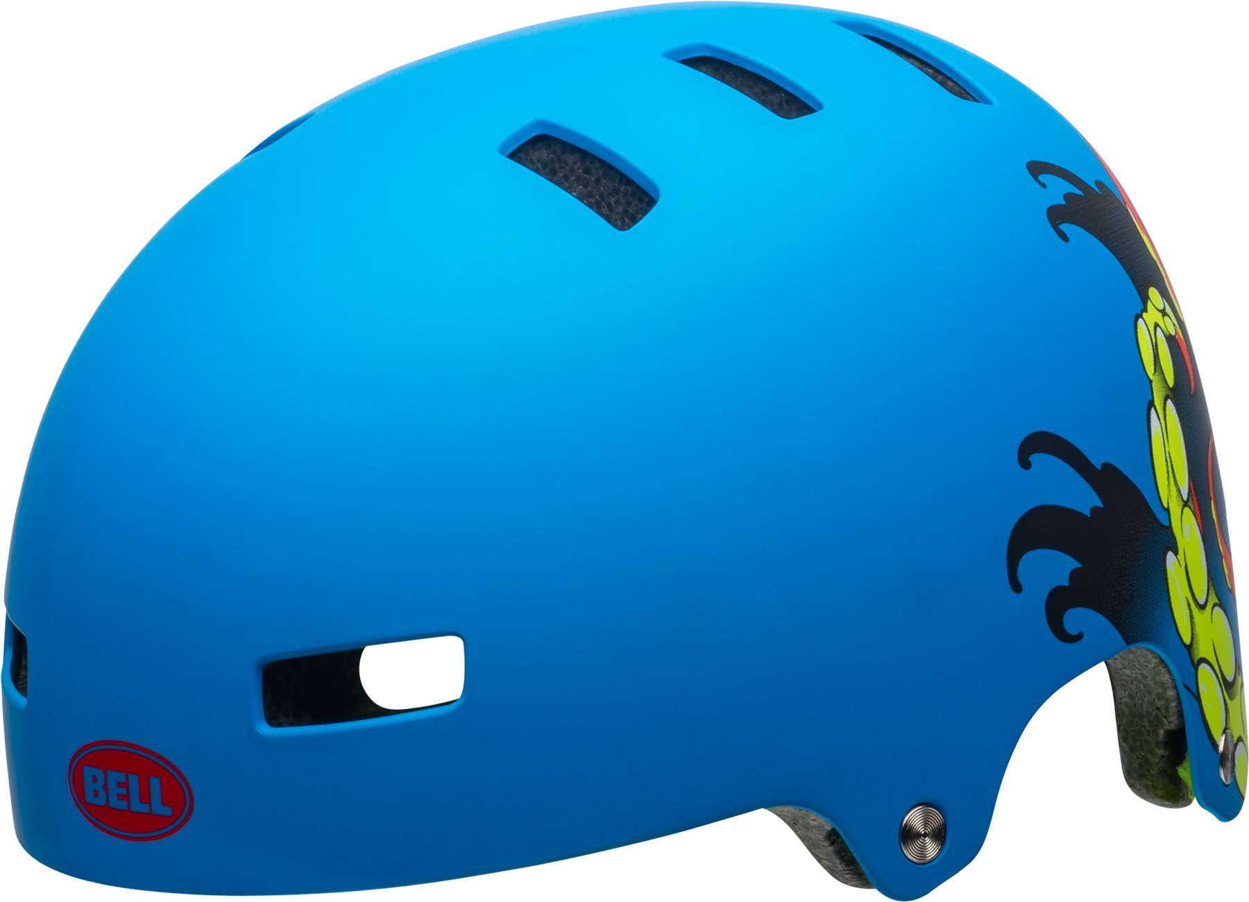 BELL Span Youth Bike Helmet - Matte Force Blue Octobeast (2018), X-Small (49-53 cm)