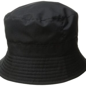 totes Women's Bucket Rain Hat, Black, One Size