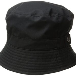 totes Women's Bucket Rain Hat, Black, One Size