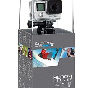 GoPro HD Hero4 Silver Action Camcorder with Dual Battery Charger and 16GB MicroSD Card