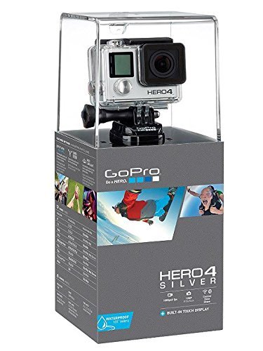 GoPro HD Hero4 Silver Action Camcorder with Dual Battery Charger and 16GB MicroSD Card