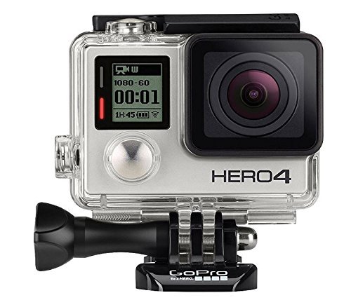 GoPro HD Hero4 Silver Action Camcorder with Dual Battery Charger and 16GB MicroSD Card