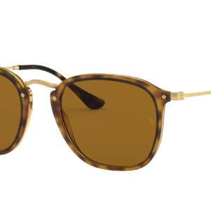 Ray-Ban RB2448N Square Sunglasses, Light Havana/B-15 Brown, 51 mm + 1