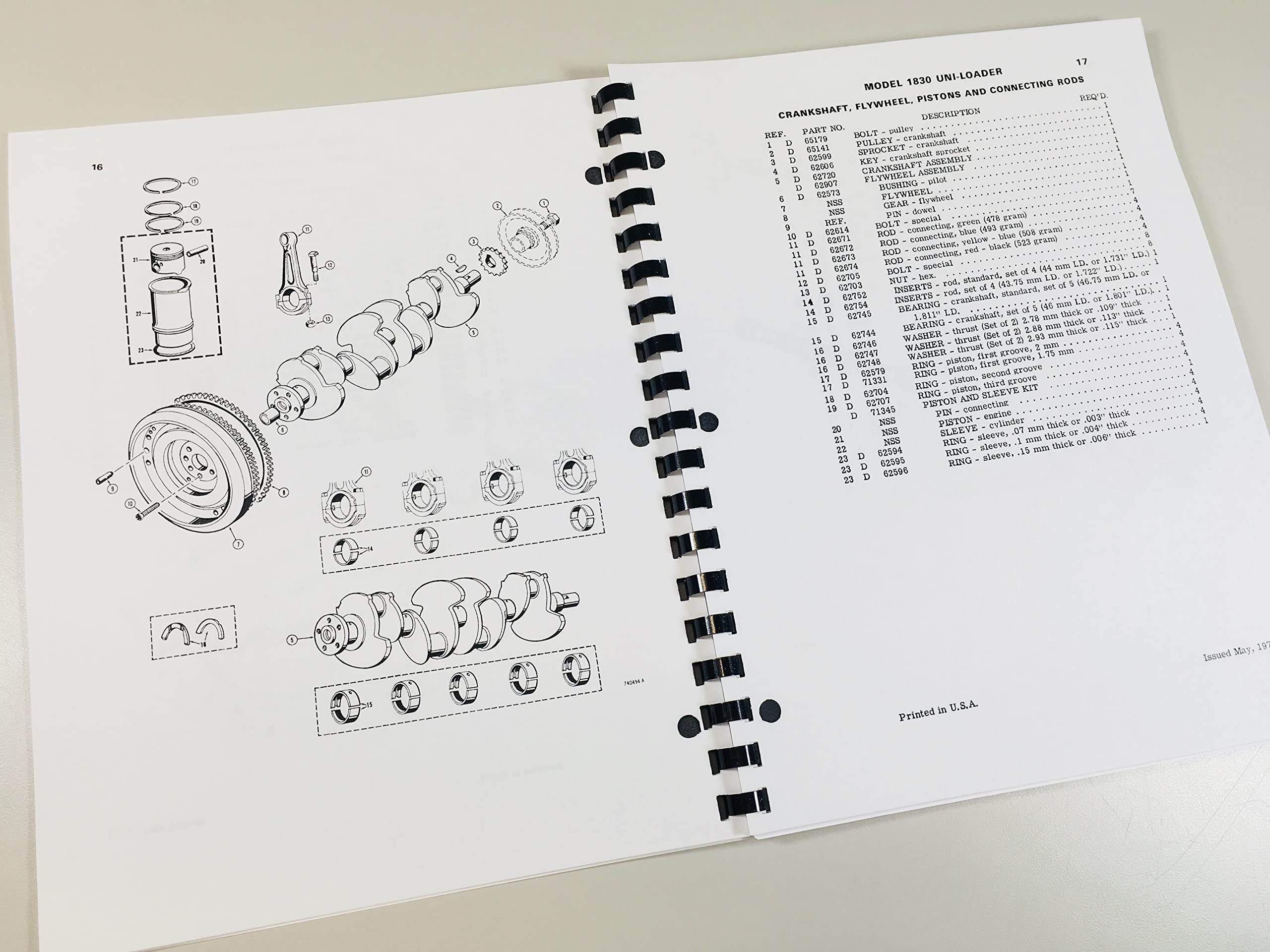 Case 1830 Uni Loader Parts Manual Catalog Skid Steer Assembly Exploded Views