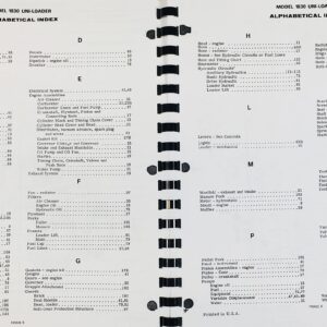 Case 1830 Uni Loader Parts Manual Catalog Skid Steer Assembly Exploded Views