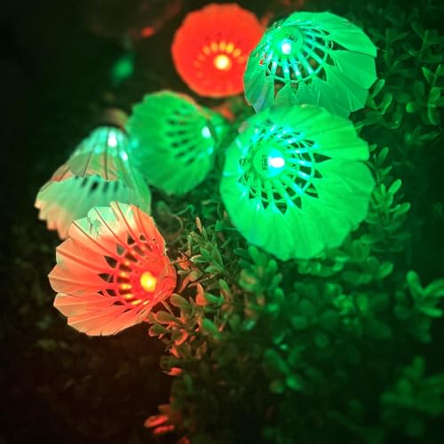 Inngree LED Badminton Birdies, LED Colourful Shuttlecock Dark Night Goose Feather Glow Birdies Lighting Outdoor Indoor Sport Activities (Colourful-6pcs)