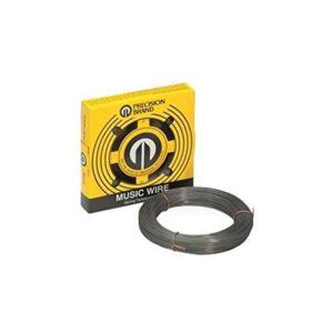 precision brand 039-21037 music wire, 0.037″ diameter, 1 lb. coil, high carbon, spring tempered, c1085 steel, 319 ksi min tensile strength, 354 ksi max tensile strength