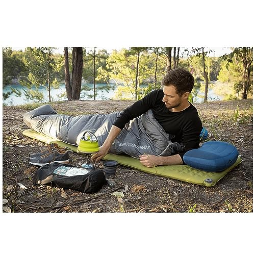 Sea to Summit Camp Self-Inflating Foam Sleeping Mat for Camping and Backpacking, Tapered - Regular (72 x 20 x 1.5 inches)