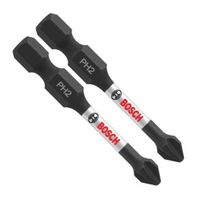 bosch itph2201 1-piece 2 in. phillips #2 impact tough screwdriving power bit