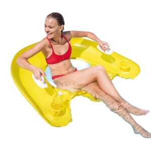 Intex Sit N Float Inflatable Lounge, 60" X 39" (Colors May Vary)(2 Pack)