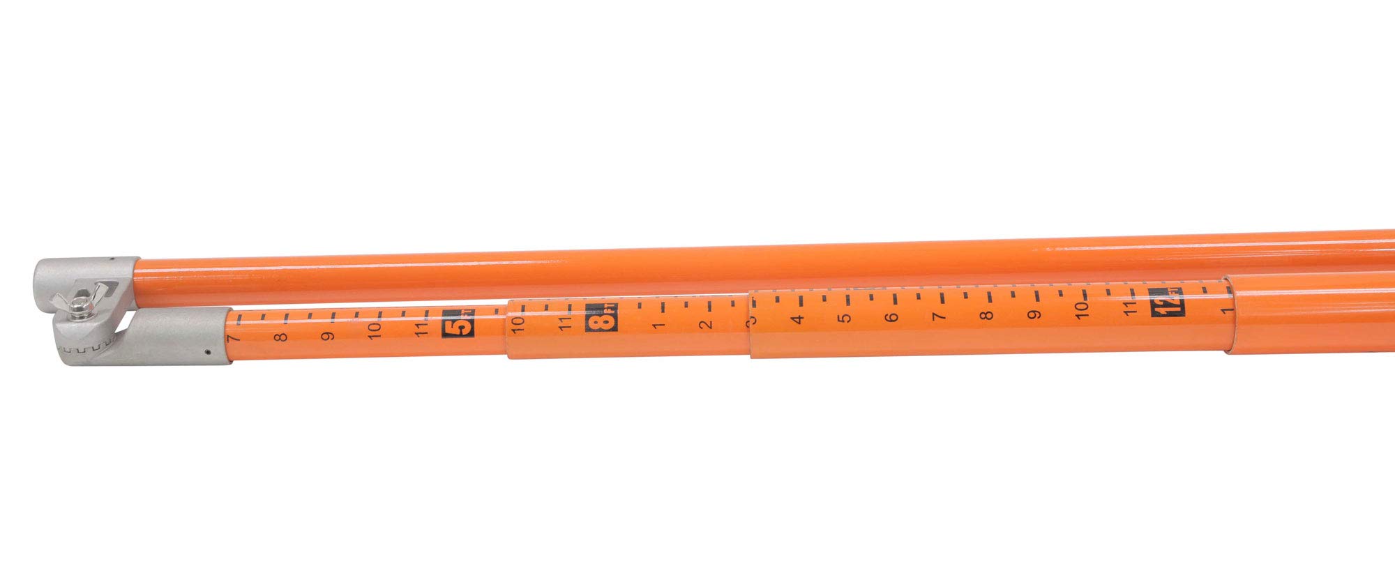 Mytee Products Heavy Duty 15' Load Height Measuring Stick - Adjustable Height Stick for Trucks & Trailer with Carrying Bag