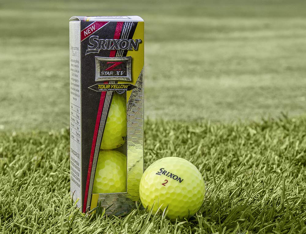 Srixon Z-Star XV 2017 Golf Balls, Yellow (One Dozen)