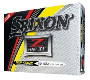 srixon z-star xv 2017 golf balls, yellow (one dozen)