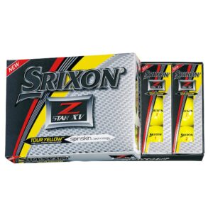 Srixon Z-Star XV 2017 Golf Balls, Yellow (One Dozen)