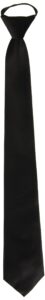 vesuvio napoli pretied men's necktie solid black color mens, black, size 3.0